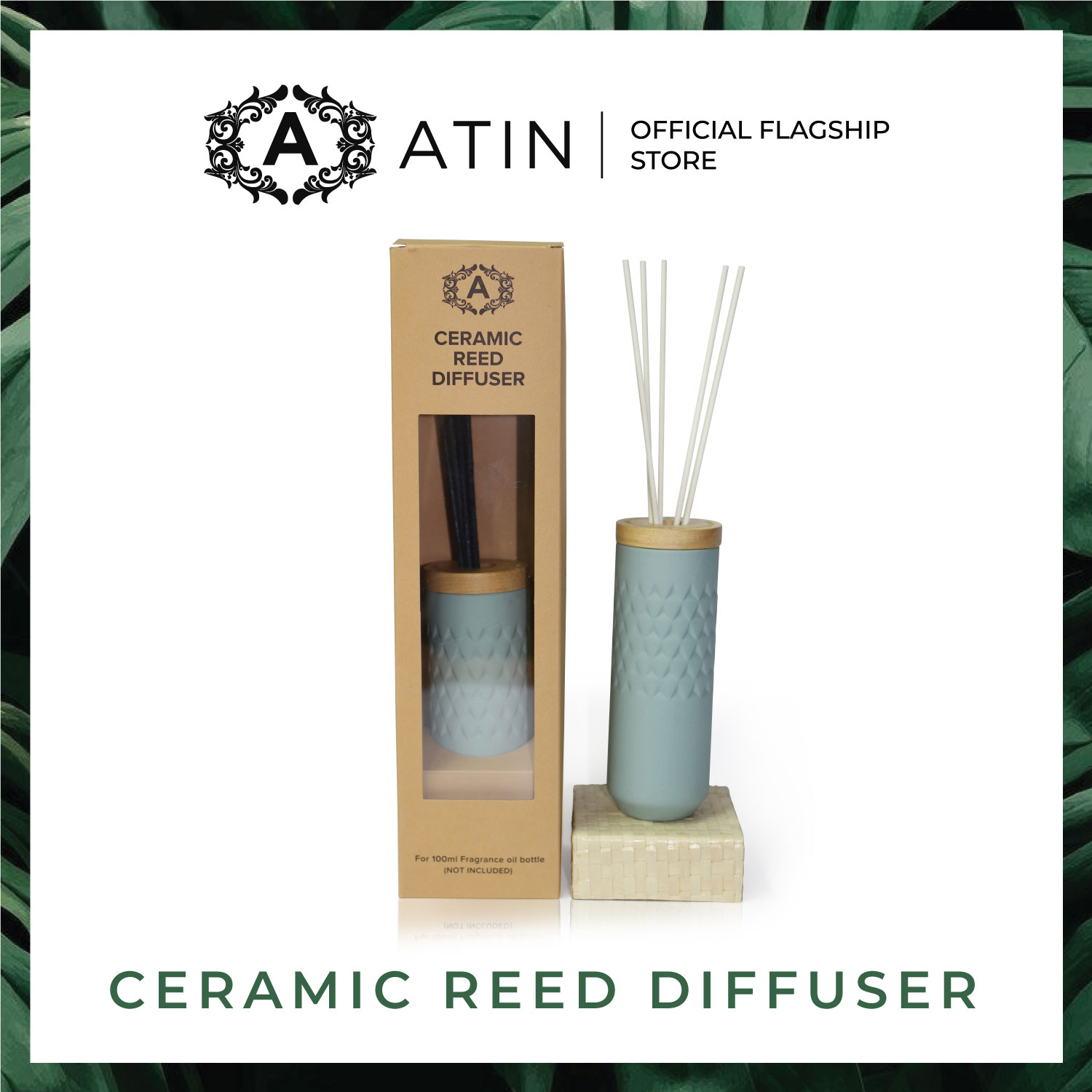 ATIN 100ml Premium Ceramic Reed Diffuser | Lazada PH