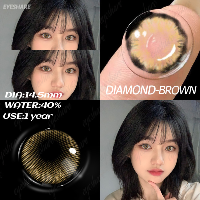 2022 new🌈🌈EYESHARE DIAMOND series (Free Lens Case) graded colored ...
