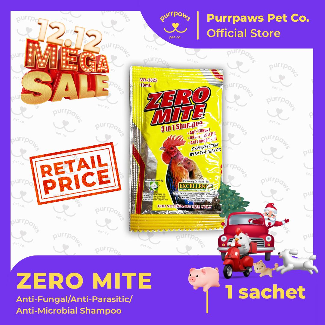 ZERO MITE 3-in-1 Shampoo (TINGI/RETAIL) (1 sachet) | Lazada PH