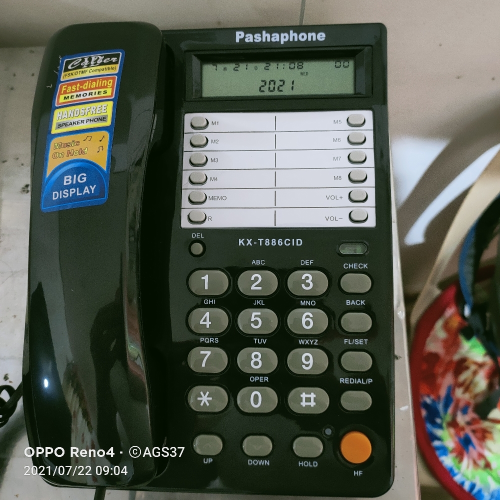 GD KX-T886CID Pasaphone Desktop Corded Telephone with Caller I.D Display | Lazada PH