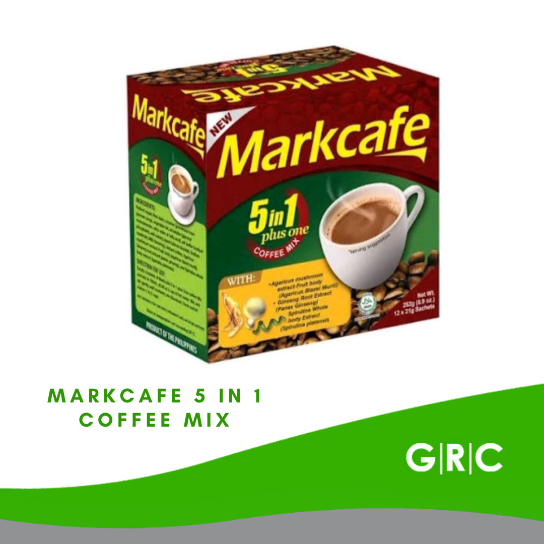 Markcafe 5 in 1 Coffee Mix 1box/ 12 Sachets | Lazada PH