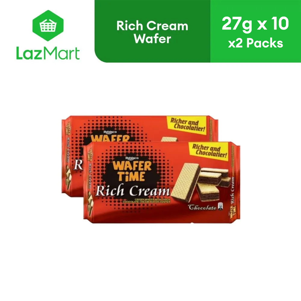 Wafer Time Rich Cream 27g x 10 - Pack of 2 | Lazada PH
