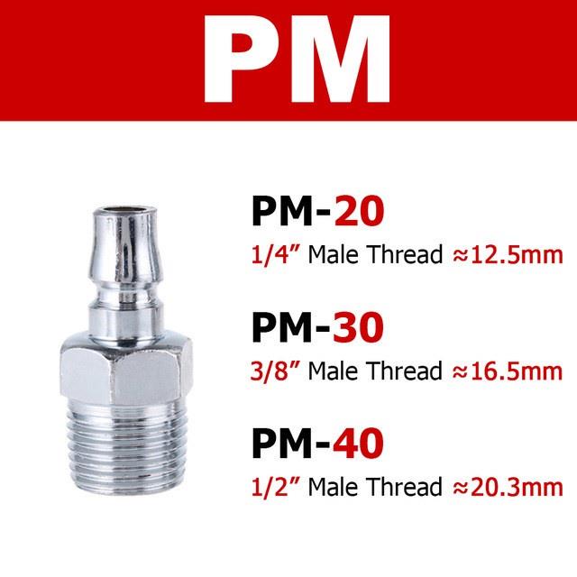 Compressor Hose Coupling Quick Release Coupler Pneumatic Fitting 1/4 ...