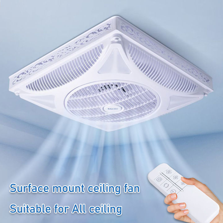 Heavy Duty Ceiling Fan With Remote 360° Air Circulation Fan 3 Speed ...