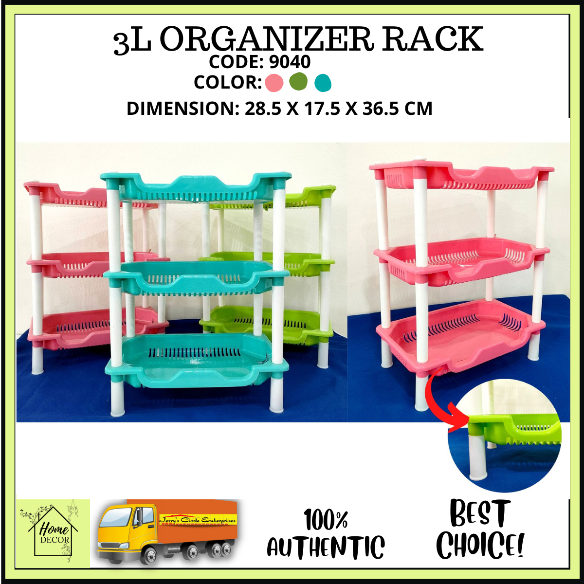 3 LAYER ORAGANIZER RACK/ 3 LAYER SPACE SAVER/MULTI PURPOSE STORAGE RACK ...