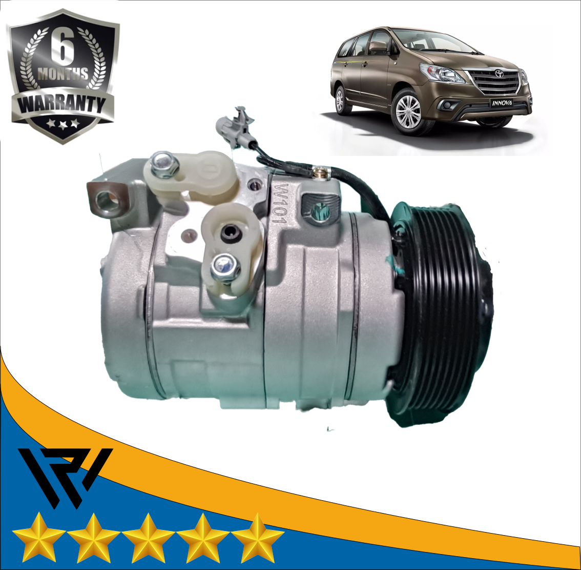 DENSO AIRCON COMPRESSOR Toyota INNOVA 2005-2015 Toyota Fortuner Hilux ...