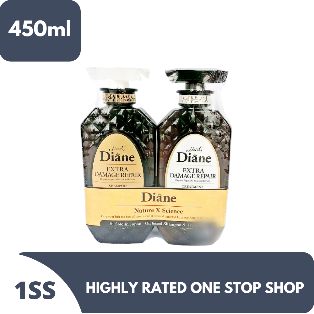 Diane Extra Damage Shampoo & Treatment 450mL | Lazada PH