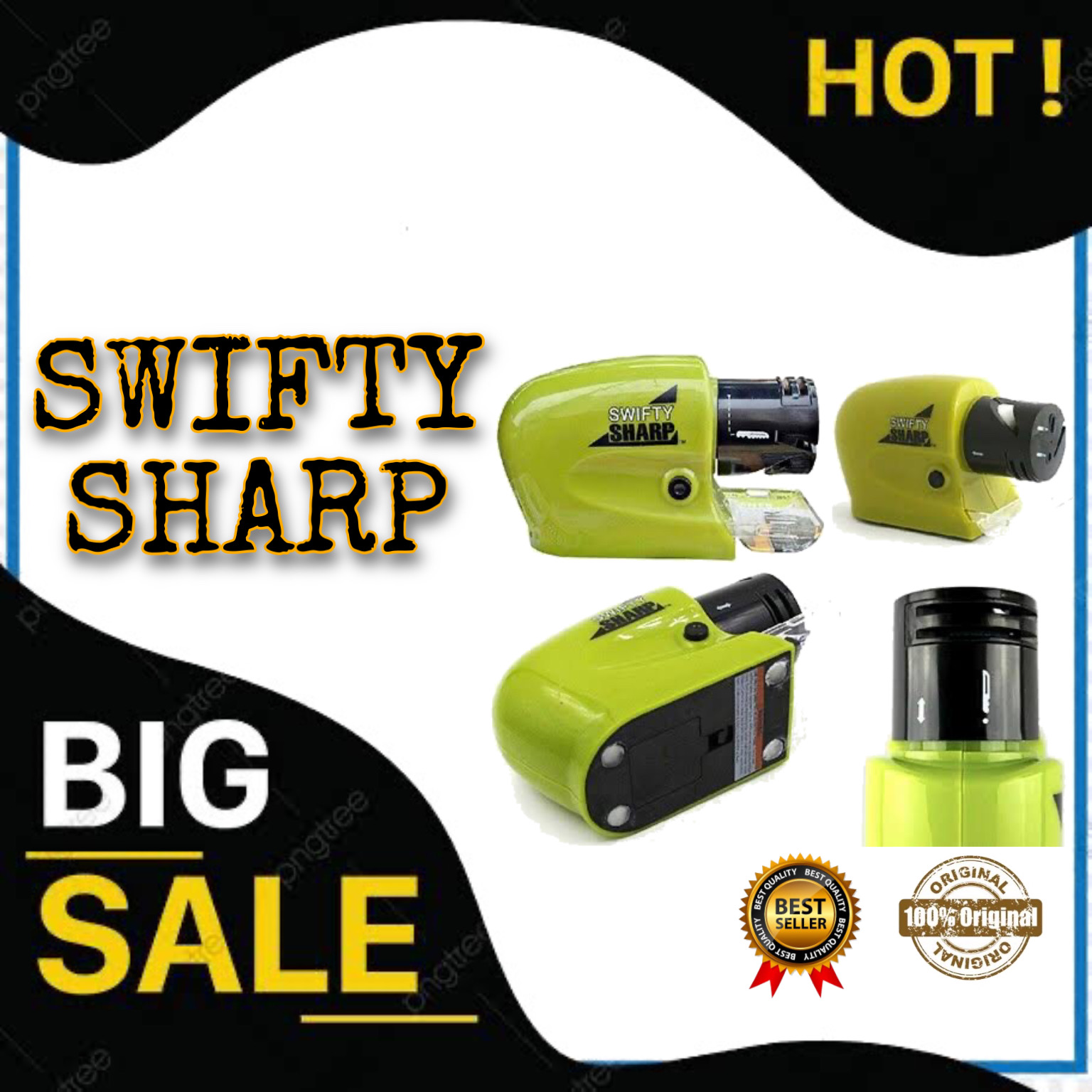 Swifty Sharp Scissor Kitchen Motorized Knife Sharpener Multipurpose Sharpener ELECTRIC KNIFE ...