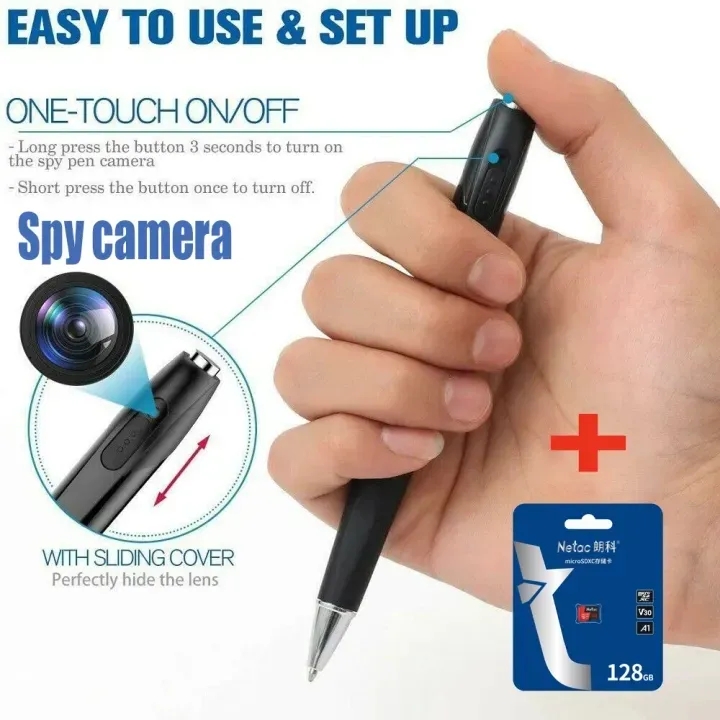 hidden camera Protable V8 Pen Mini Camera Hidden Camera Body Camera ...