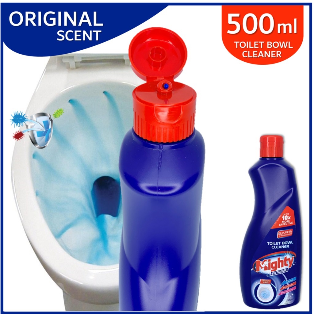 Mighty Extreme Toilet Bowl Cleaner Original - (TBC Blue 500ML) | Lazada PH