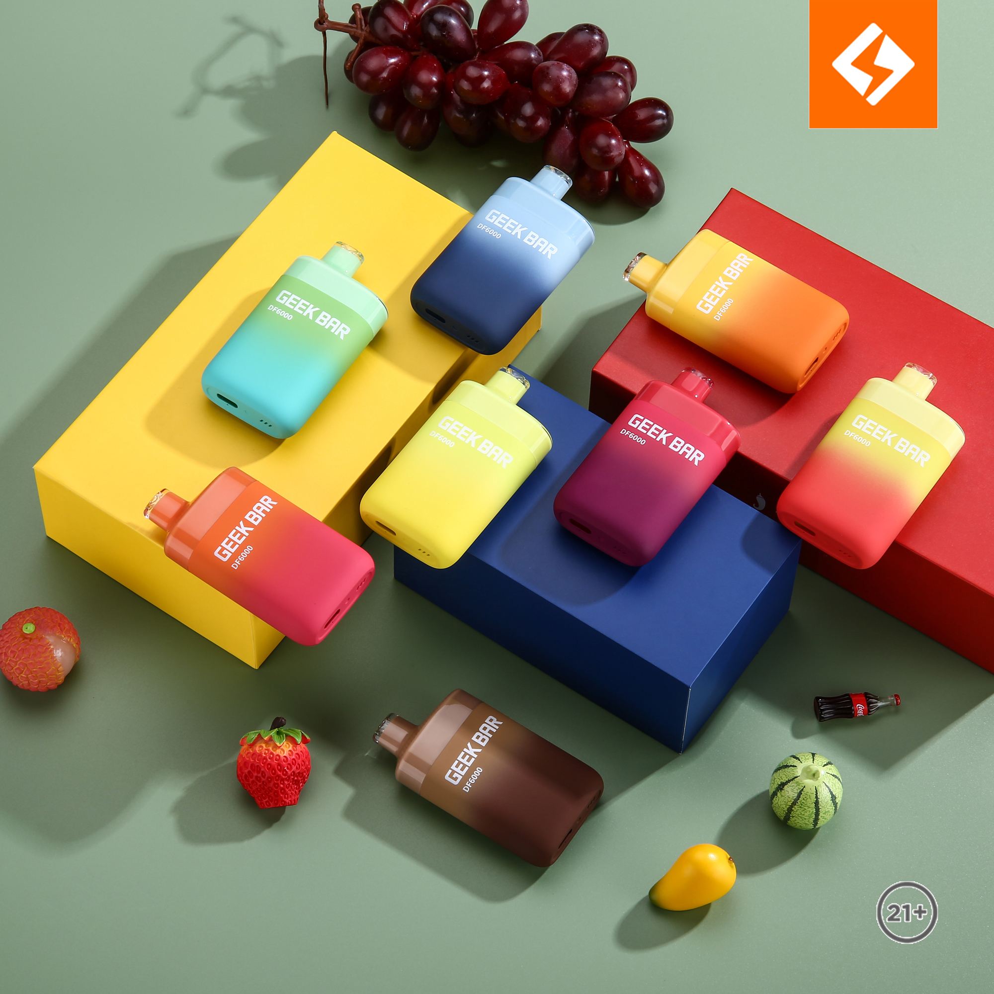 geek bar df6000 puffs original disposable pod 650mah recharageable ...