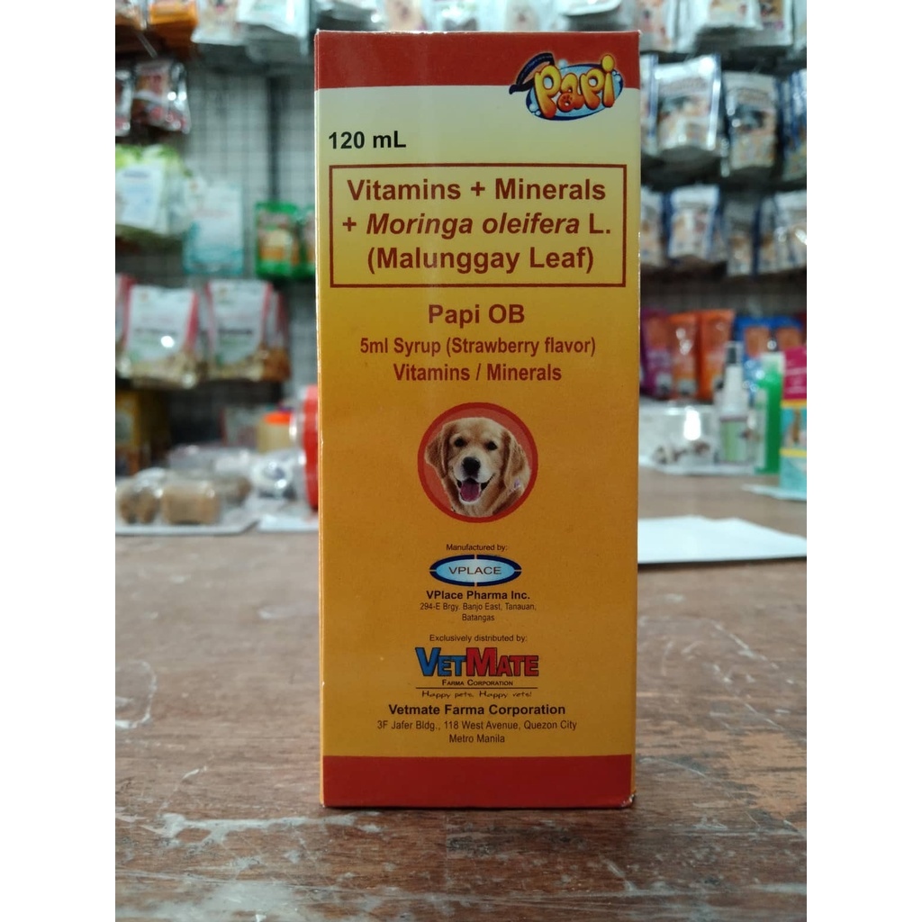 hlmtv PAPI OB SYRUP (Vitamins Minerals Moringa oleifera L.) 120mL ...