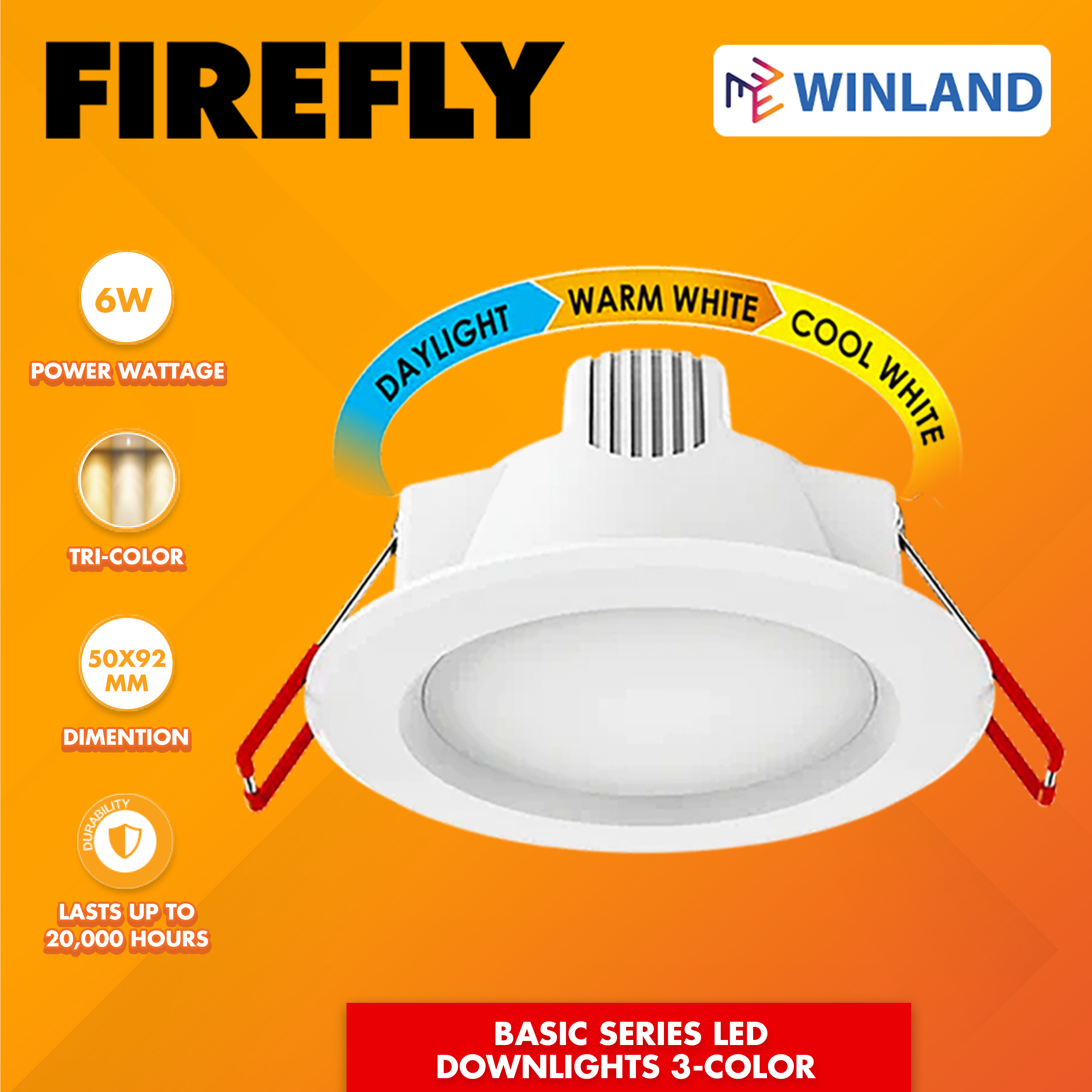 FIREFLY by Winland Basic Series Functional LED Downlights 3-Color ...
