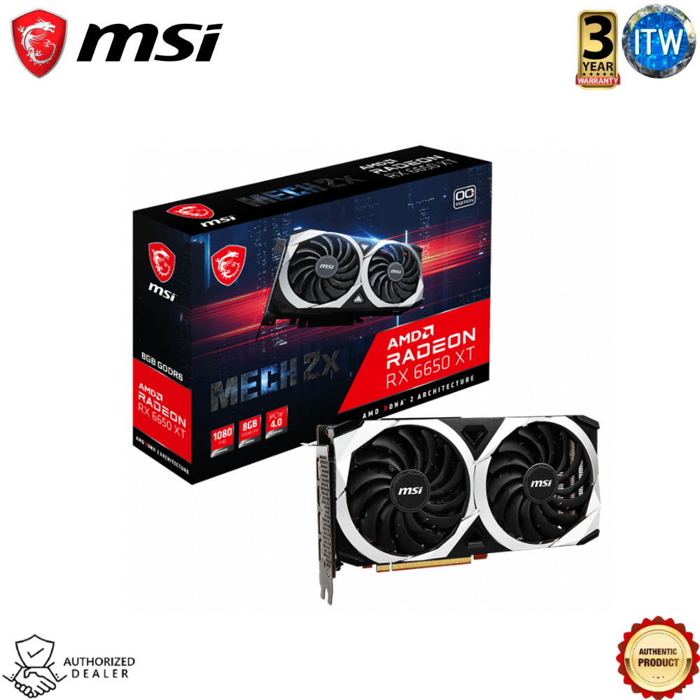 MSI Radeon™ RX 6650 XT Mech 2X 8GB GDDR6 OC Graphic Card | Lazada PH