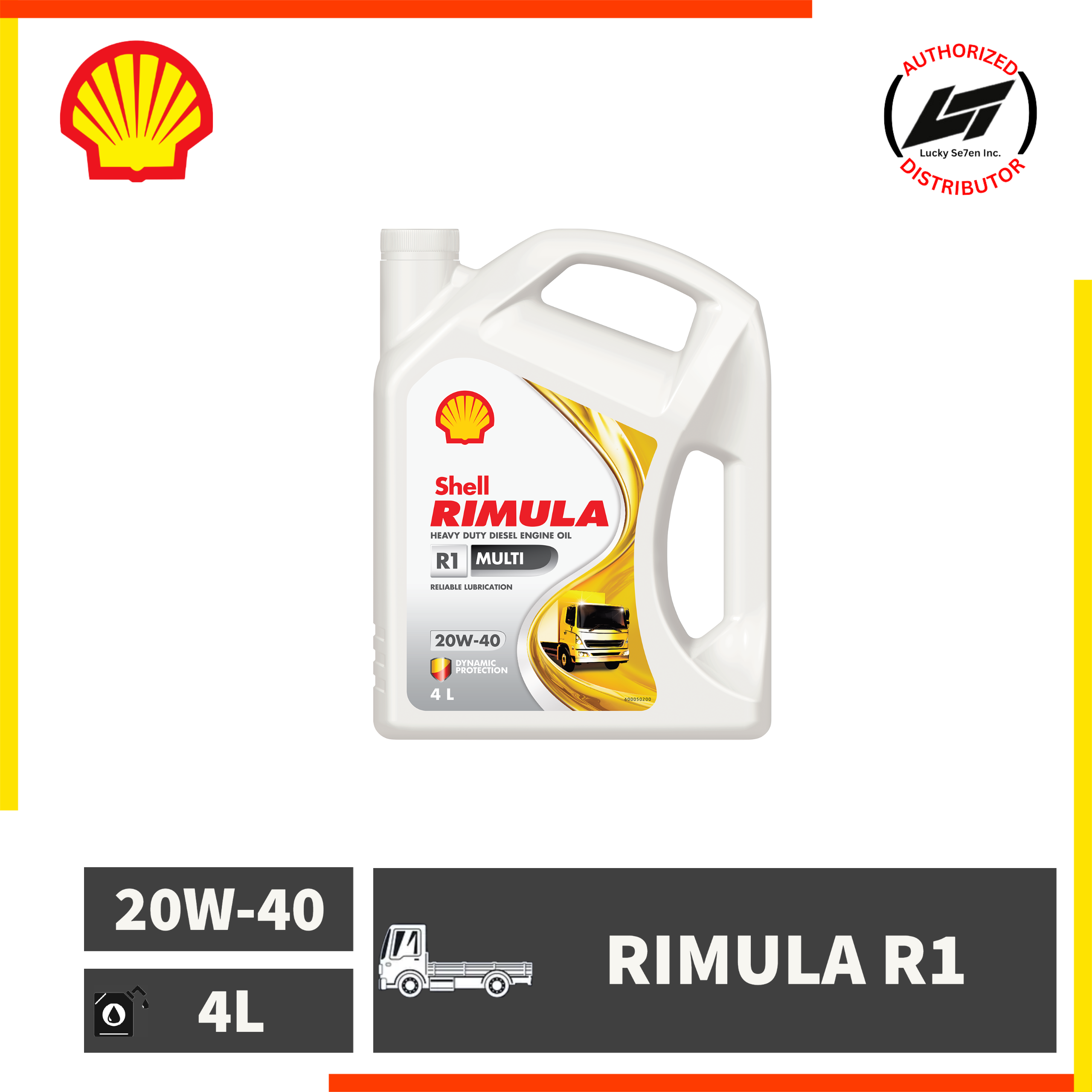 Shell Rimula R1 20W-40 4L | Lazada PH