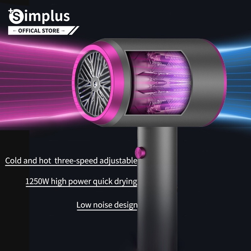 Hair Tools Simplus Hair Dryer Quick Dry Blower 2in1 Hot Cold Speed ...