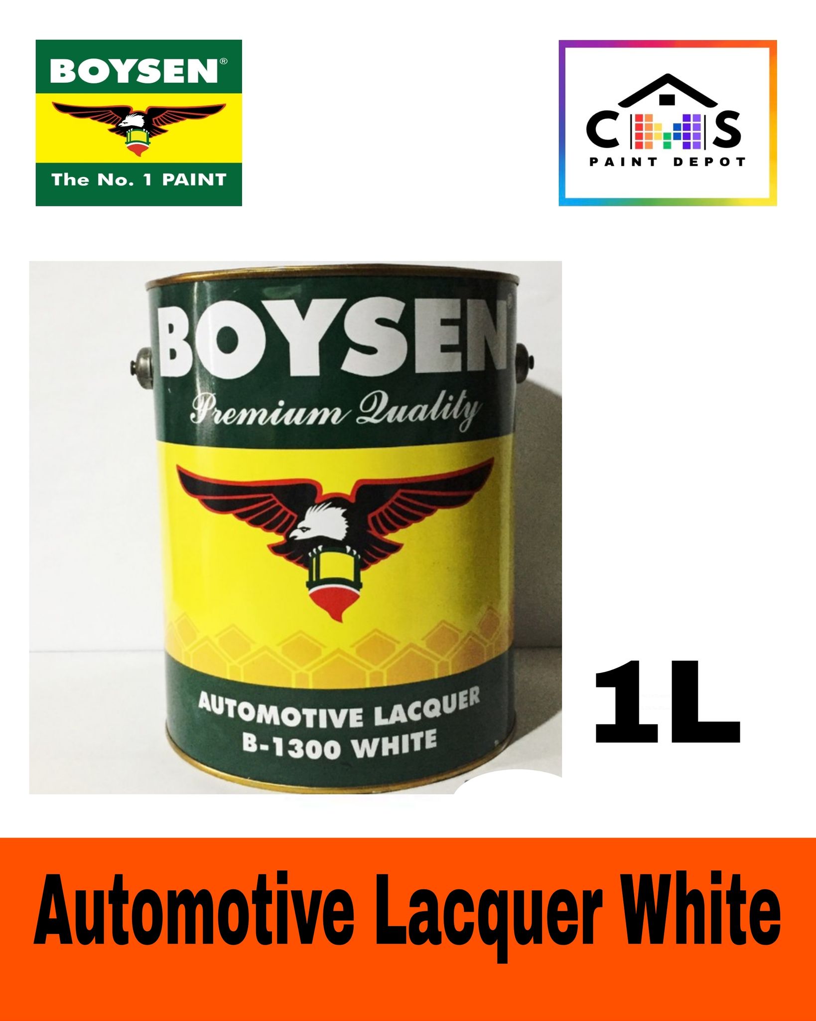 Boysen Automotive Lacquer White B-1300 | Lazada PH