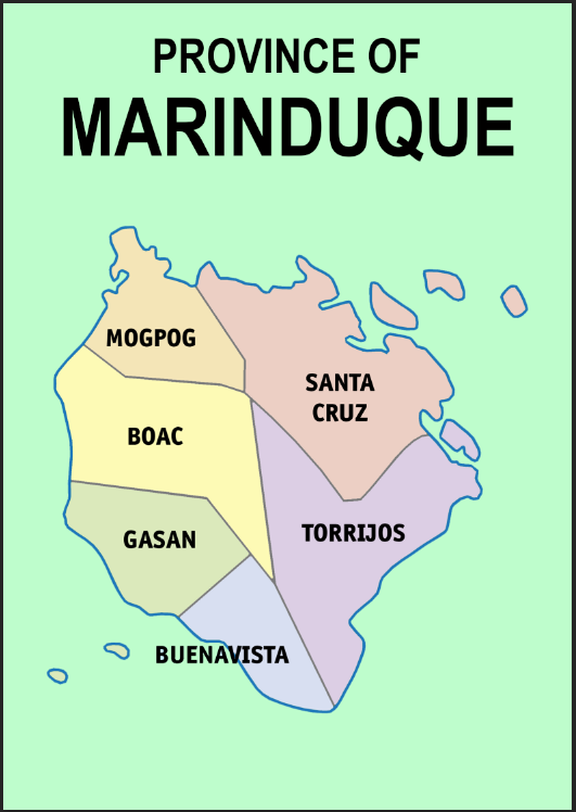 Marinduque Province Map Waterproof A4 Laminated Chart | Lazada PH