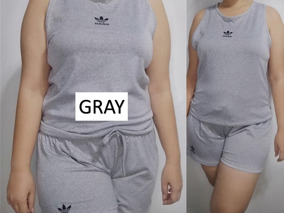 PLUS SIZE TERNO RACER BACK (Sando and Short) TERNO (2in1 SET) Pambahay ...