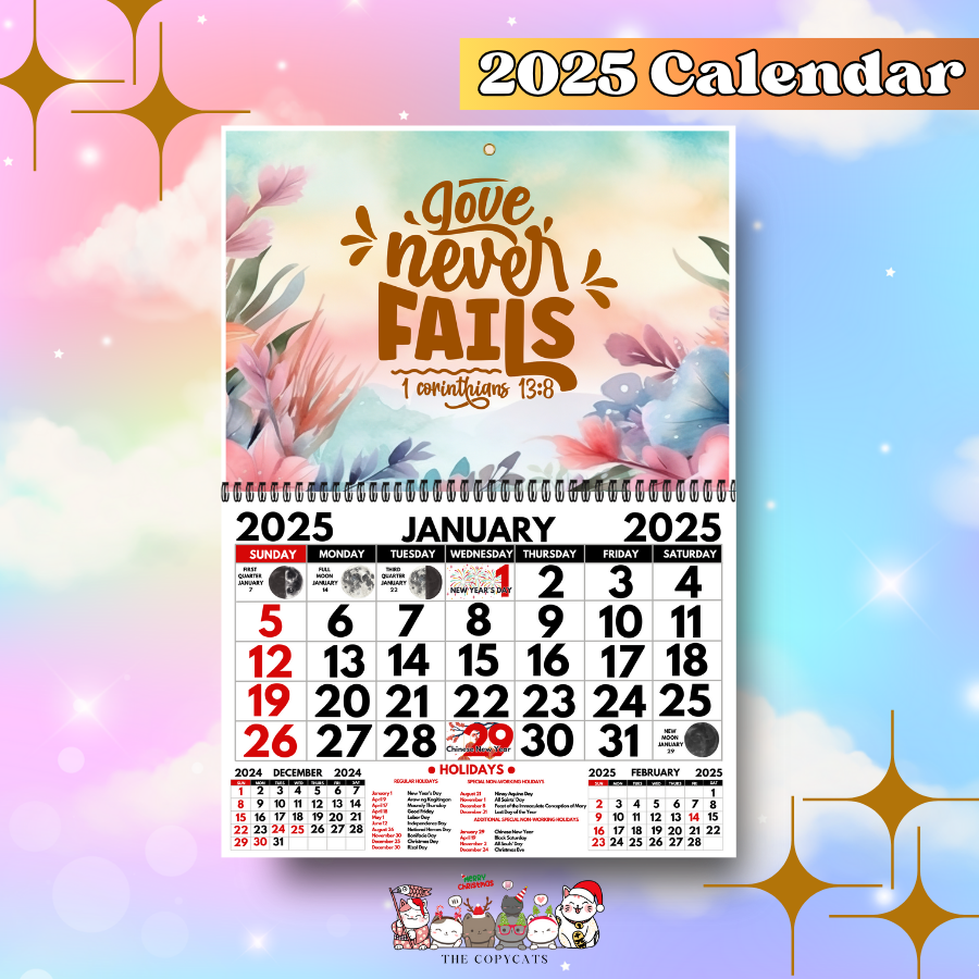 2025 CALENDAR WITH BIBLE VERSE COVER AESTHETIC CALENDAR MINIMALIST 2025 ...