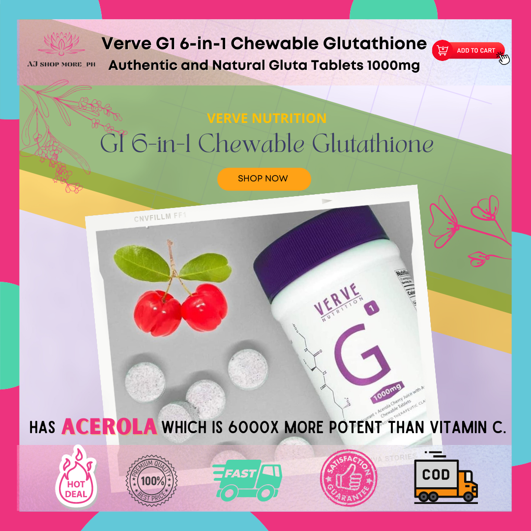 Verve G1 6-in-1 Chewable Glutathione | 100% Authentic and Natural ...