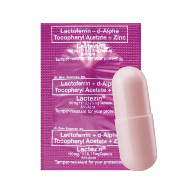 Lactezin Anti-Acne 16 capsules (Lactoferrin + Vitamin E + Zinc) 16s ...