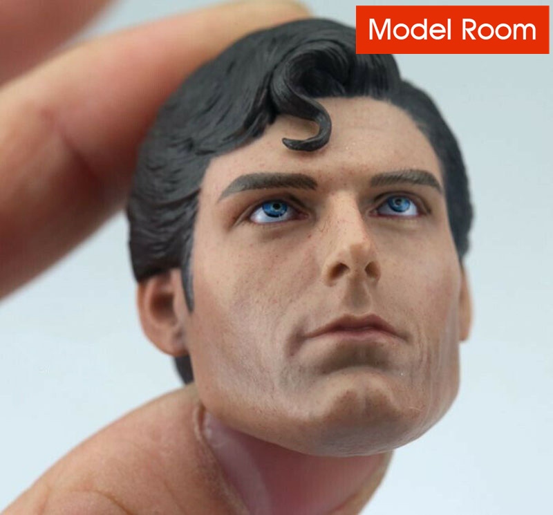 In Stock 1/6 Super Hero Christopher Reeve Head Sculpt Carving Model for ...