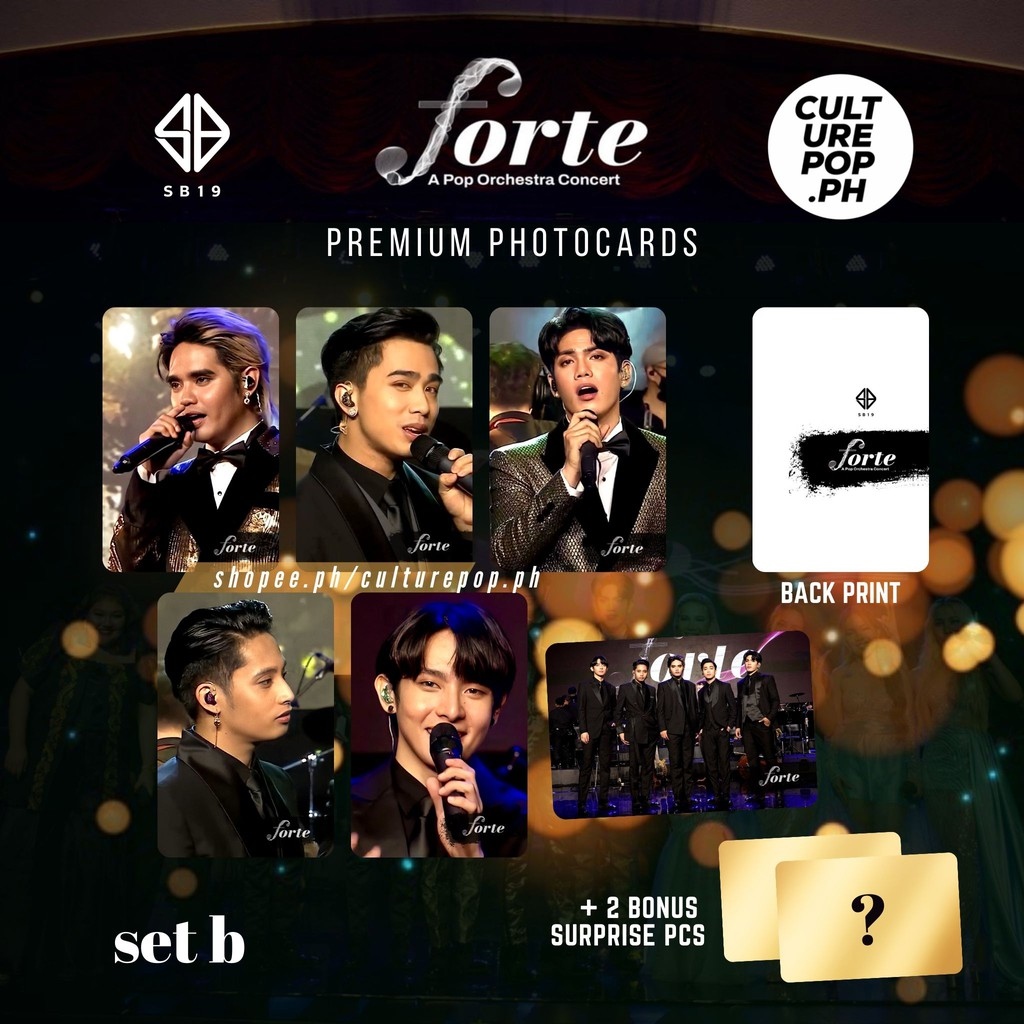 NEW! SB19 FORTE Pop Orchestra Concert Premiumx Photocards (2 Sets Available) | Lazada PH