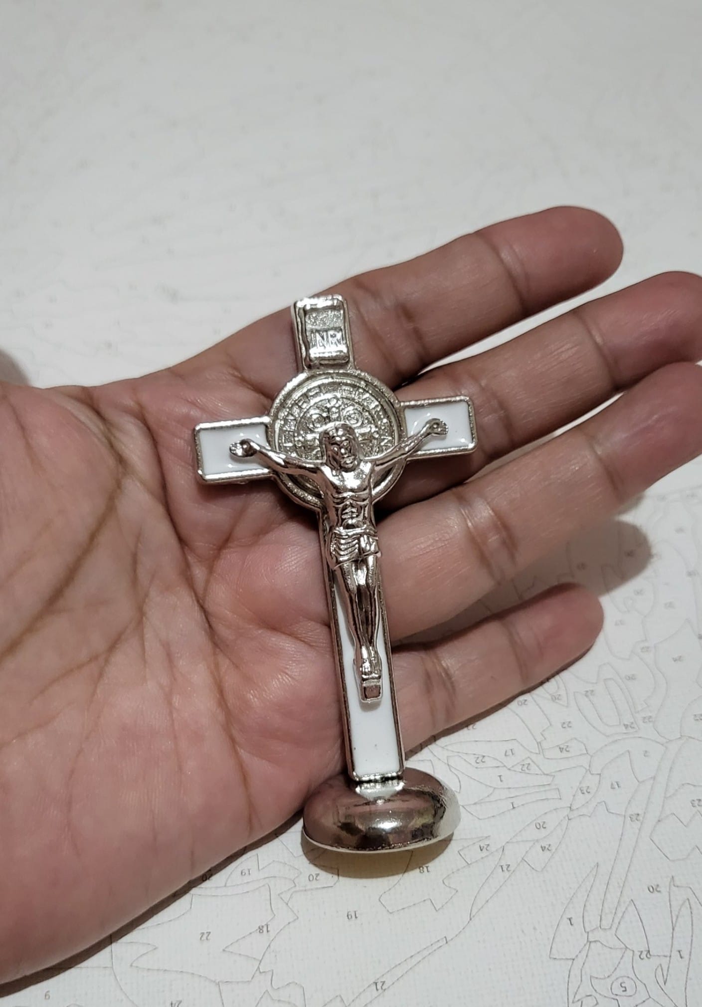 Car Cross Faith standee for SAFETY Protection 10cm Silver | Lazada PH