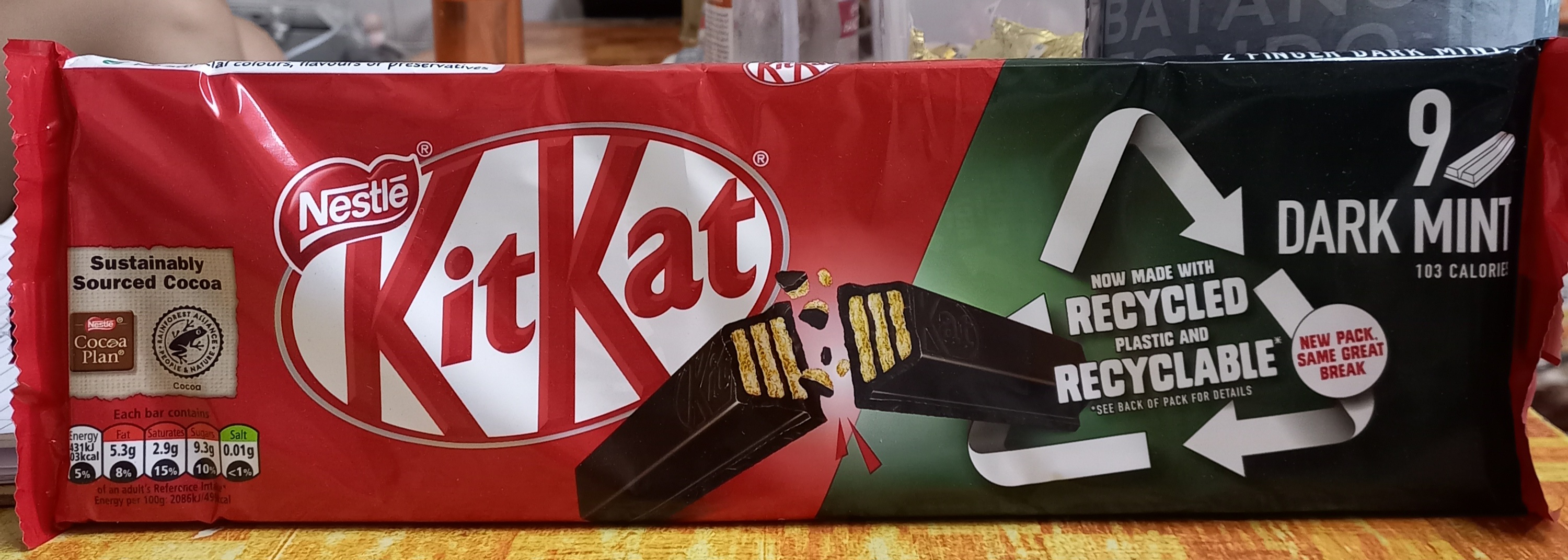 Kitkat 9 bars- Dark Mint / Orange (150g)... Exp. May 2023 | Lazada PH