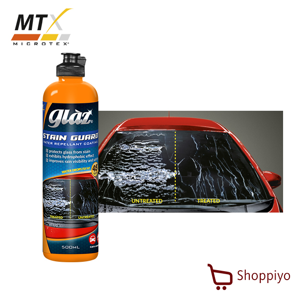 Microtex MTX Glass Care Glaz Water Repellant Coating Stain Guard 500ml ...