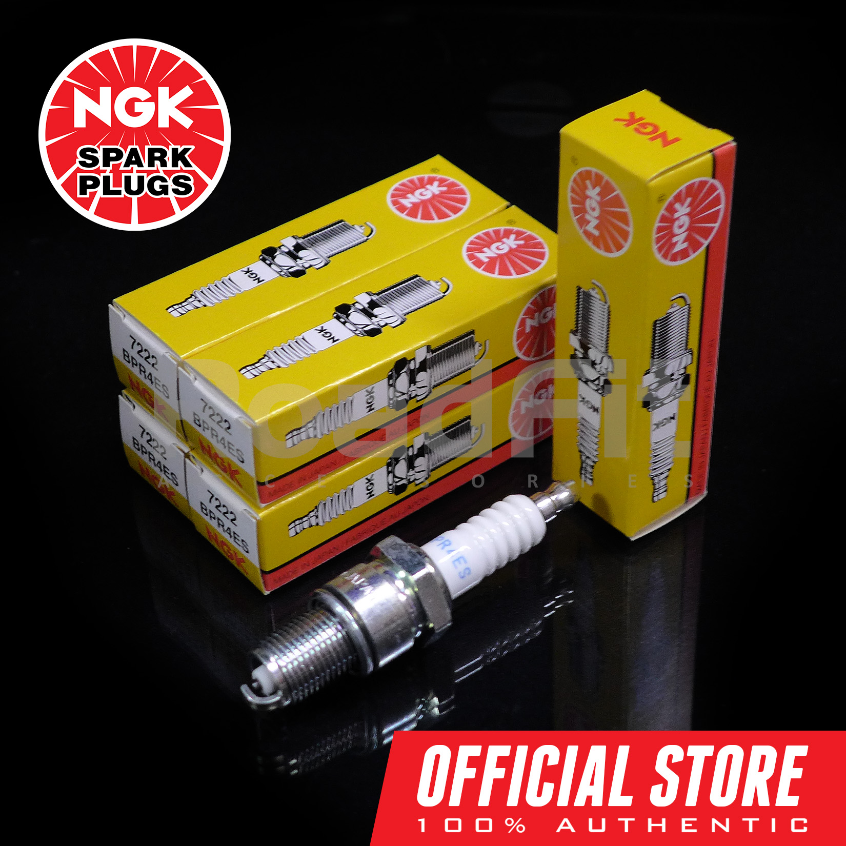 NGK BPR6ES Standard Spark Plugs for Toyota, Mitsubishi, Mazda, Ford ...