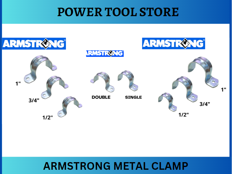 POWER TOOL STORE ARMSTRONG METAL CLAMP (DOUBLE/SINGLE) | Lazada PH