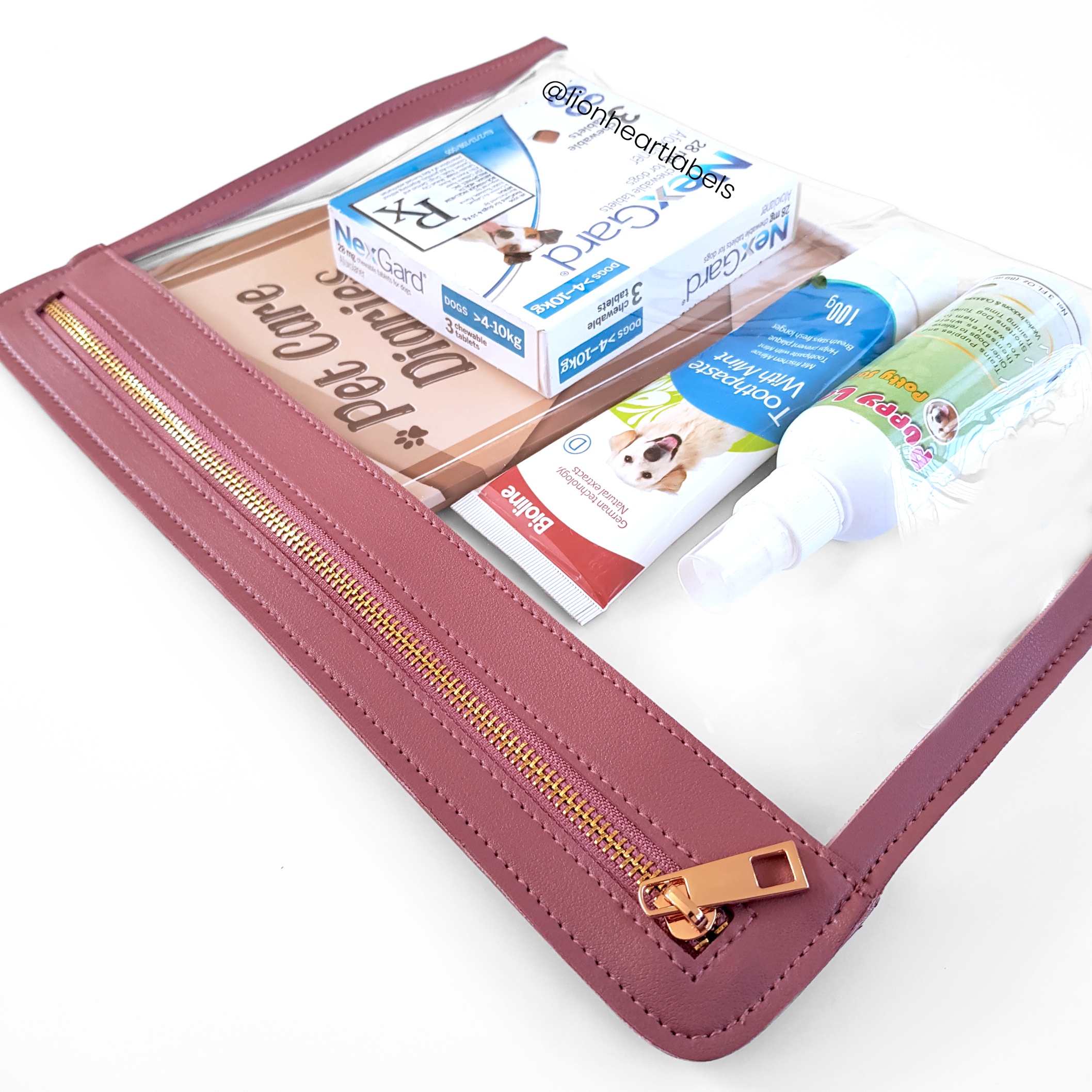 Personalized Document Case Envelope Holder Clear Zipper Large Short ...