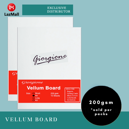 Vellum Specialty Board White 200gsm 10/20/30/50/100s Size A4 | Lazada PH