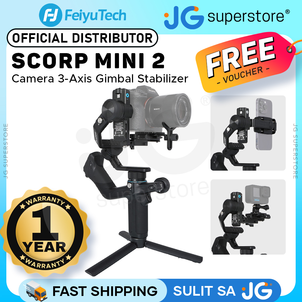 FeiyuTech SCORP Mini 2 Handheld 3-Axis Gimbal Stabilizer with Built-in ...