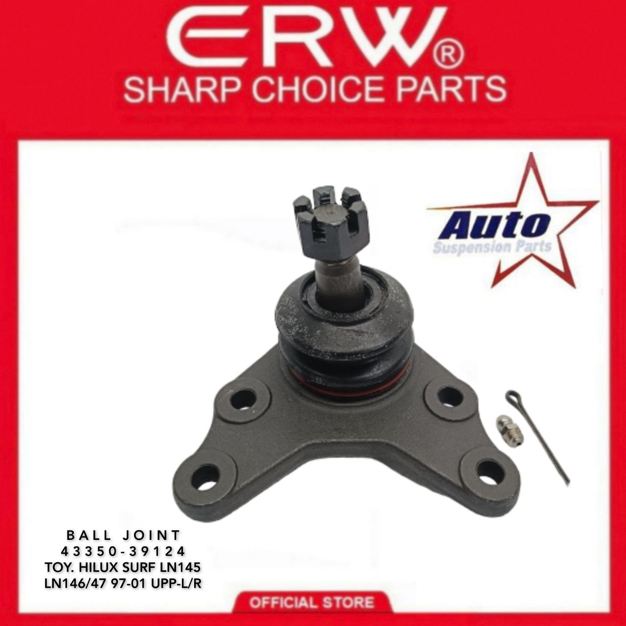 BALL JOINT Replacement part no.( 43350-39125 ) TOYOTA HILUX SURF LN145 ...