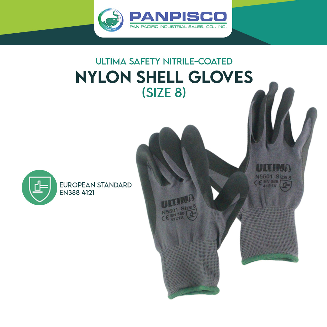 Panpisco Ultima Safety Nitrile-Coated Nylon Shell Gloves | Lazada PH