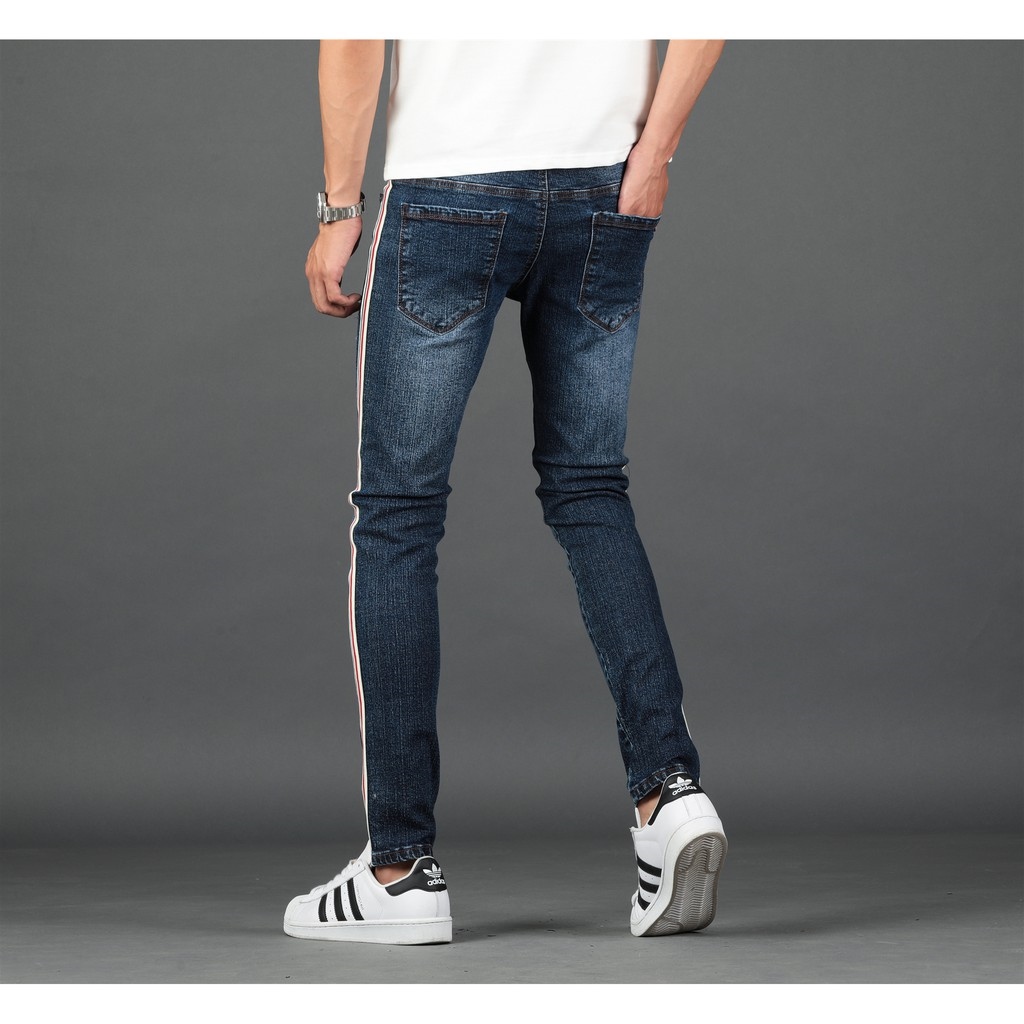 Jayson Dhk Mens Blue Color Side Stripes Jeans x7579x | Lazada PH