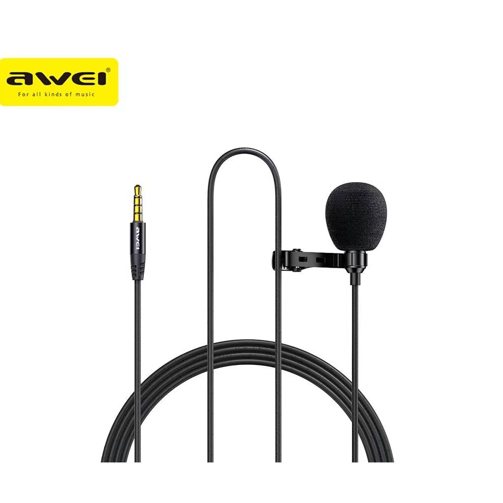 Awei MK1 3m Length Clipper Microphone Live Broadcast, Program Interview ...