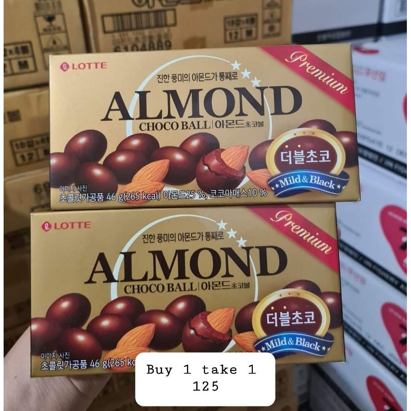 ♗Lotte Almond choco Ball 46g Buy 1 take 1 | Lazada PH