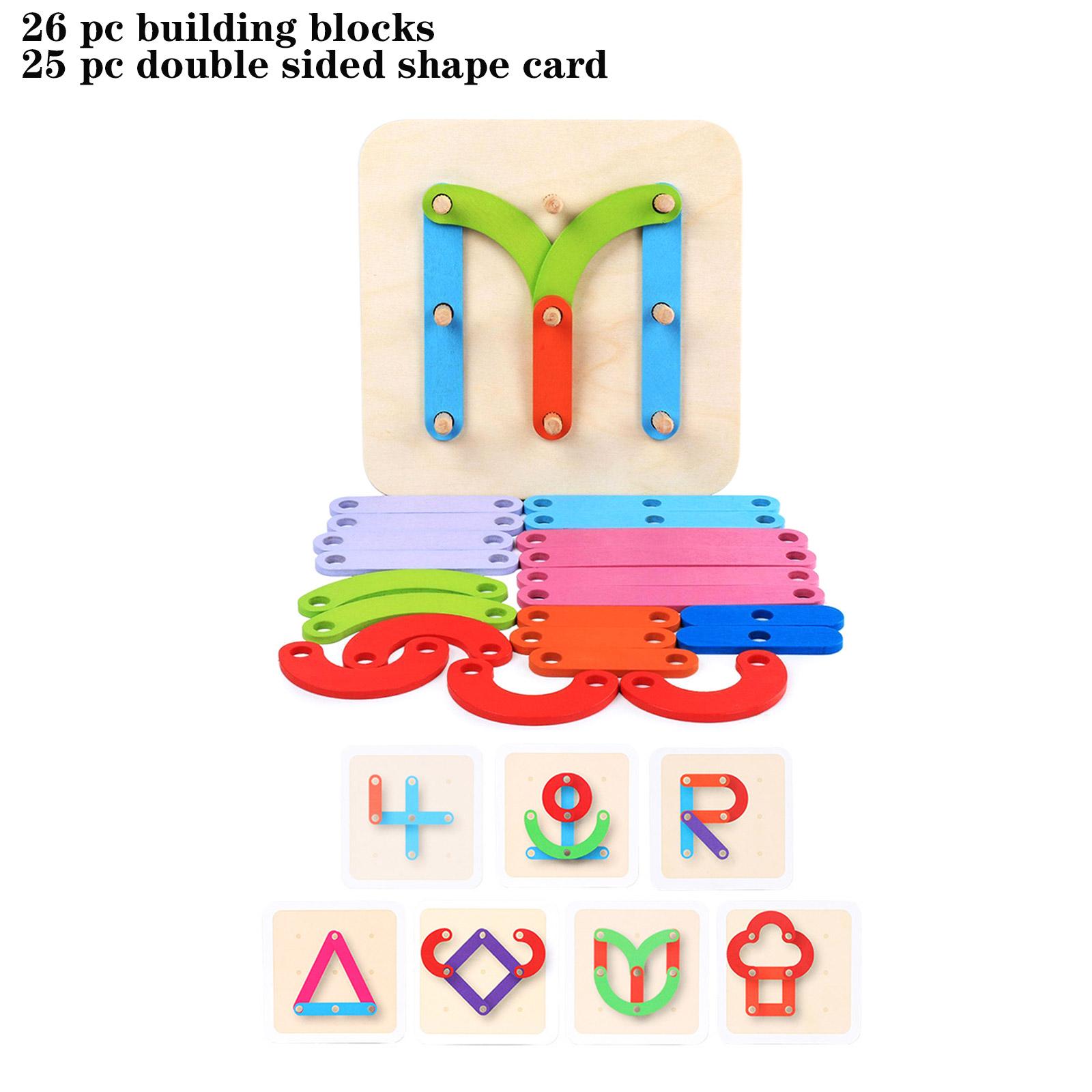 Building Sets Of Pillars Toy Montessori Shape Kindergarten Baby Puzzle ...