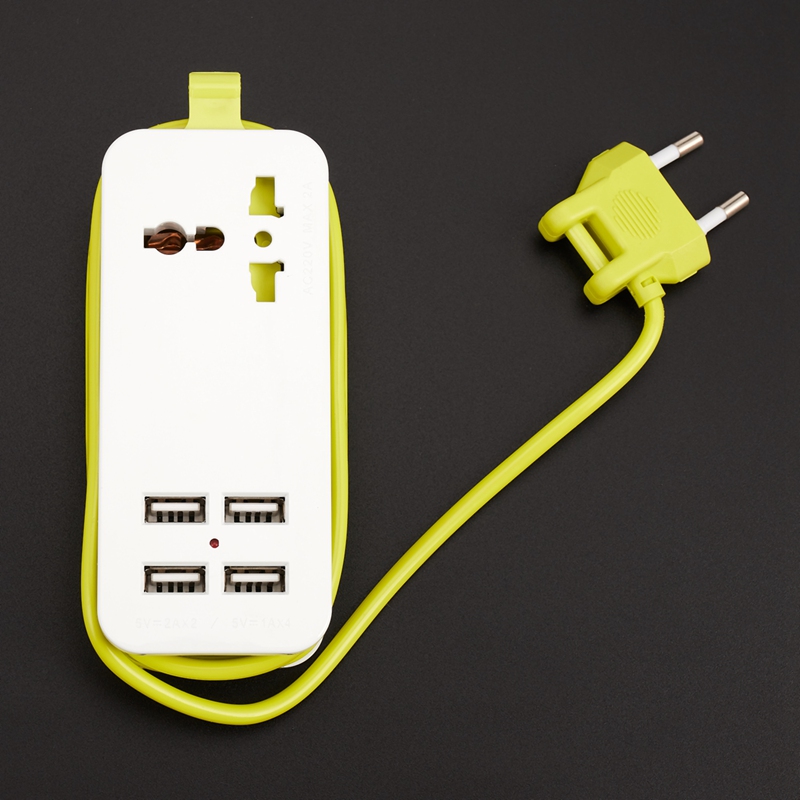 Extension Electrical Socket Portable Charging Ports USB Travel ...