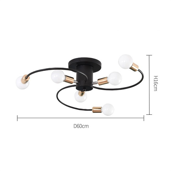 metall living room ceiling lights modern design sala chandelier for ...