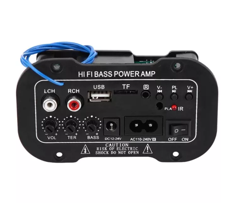 220V 12V 24V Bluetooth Audio Amplifier Karaoke Amplifier Hifi Stereo ...