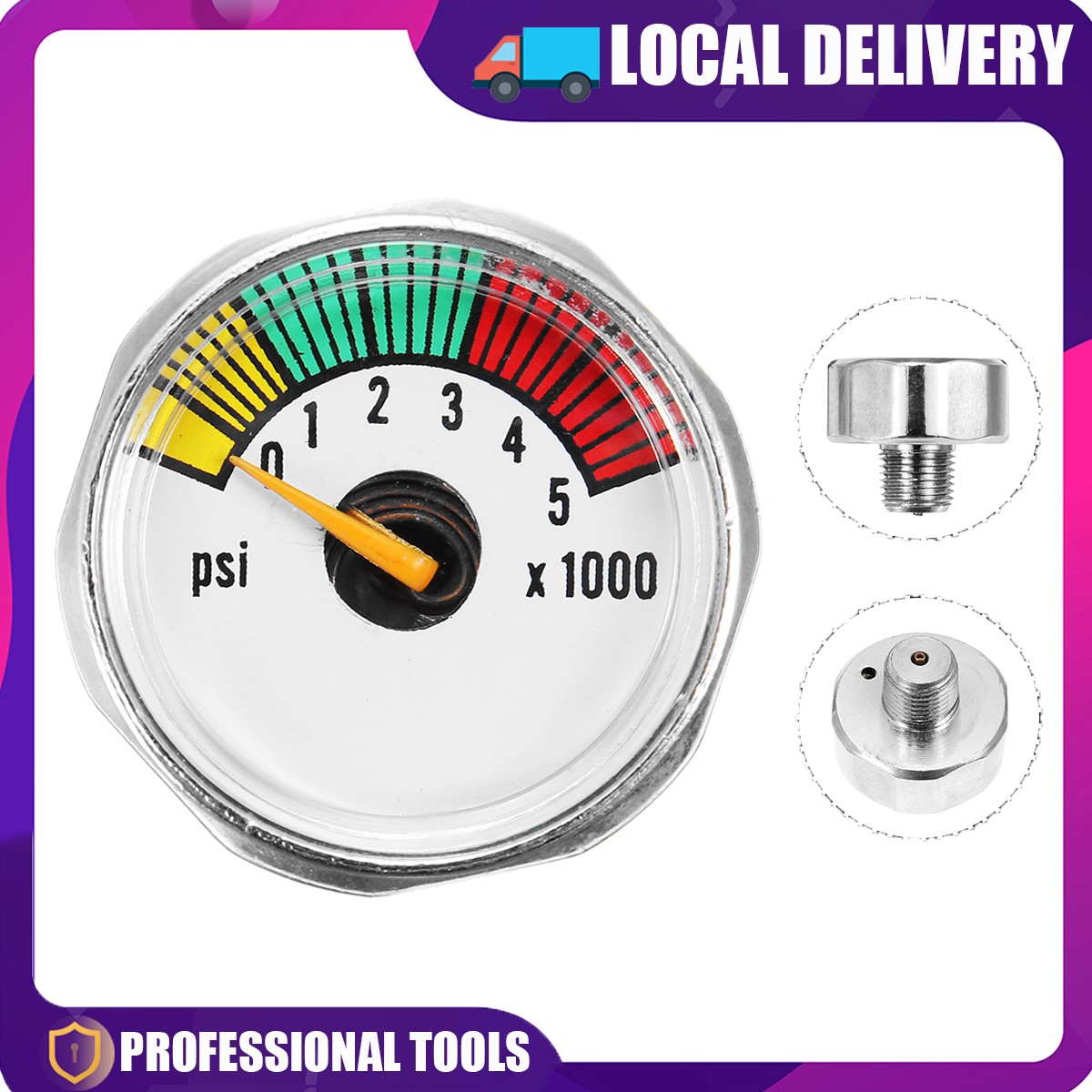 Alloy 5000psi Mini Micro Paintball PCP Air CO2 tank Pressure Gauge ...