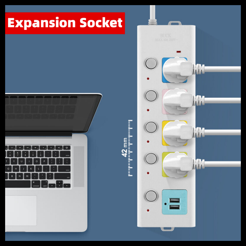 Three way socket, color multi switch socket, with 12 hole color and 2 ...
