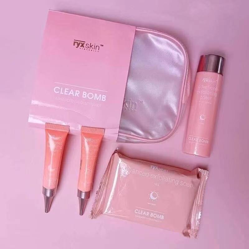 RYX Skin Clear Bomb Advanced Exfoliating Set With Pouch | Lazada PH