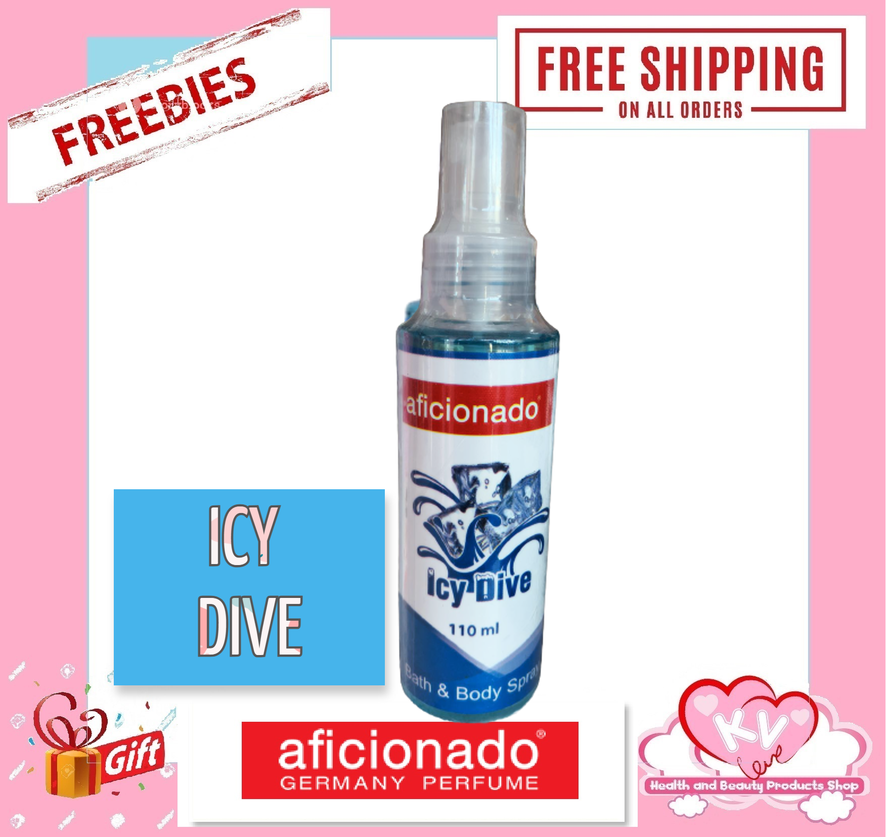 Aficionado Icy Dive Bath and Body Spray 110ml (Cologne) | Lazada PH