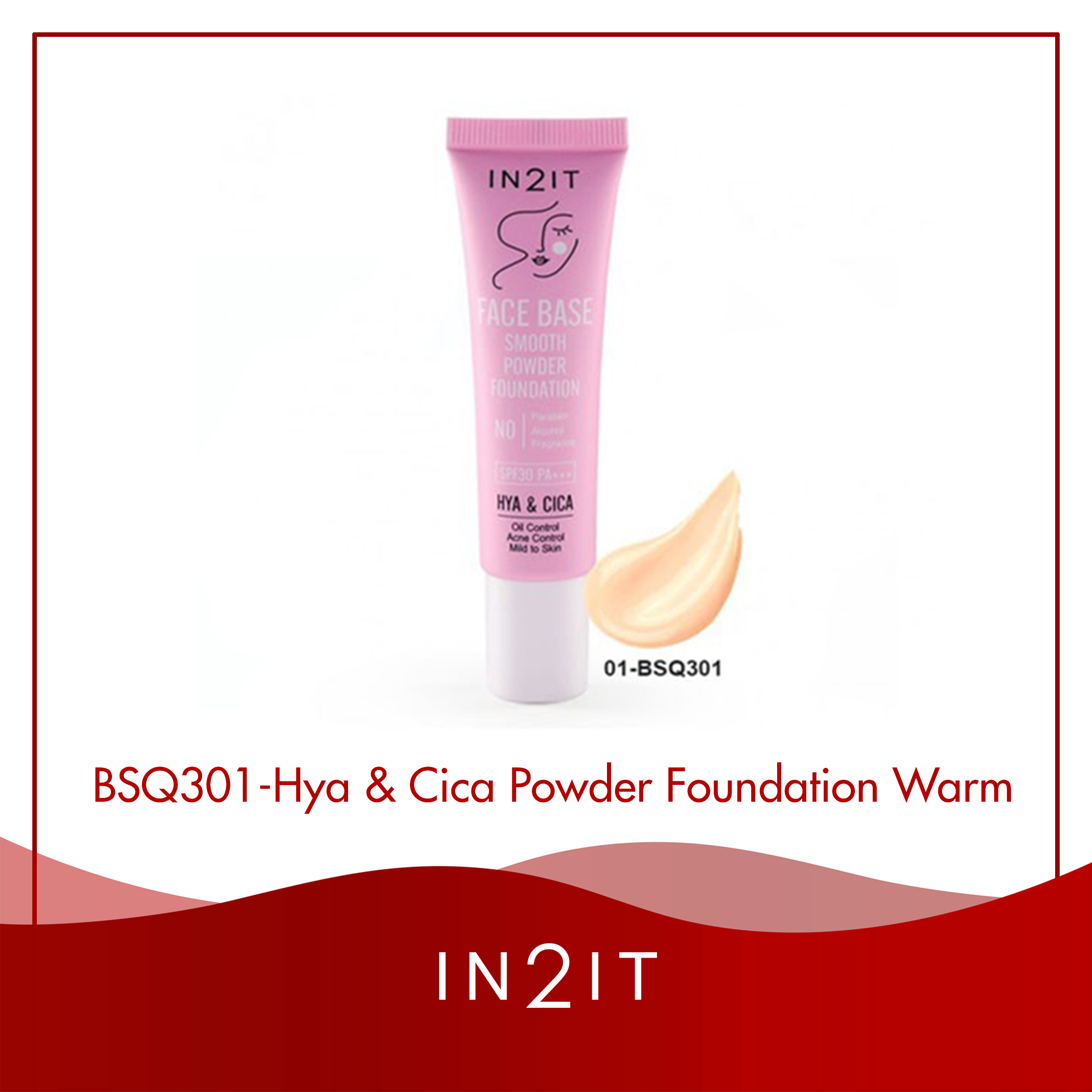 IN2IT Hya & Cica Smooth Powder Foundation 01-BSQ | Lazada PH